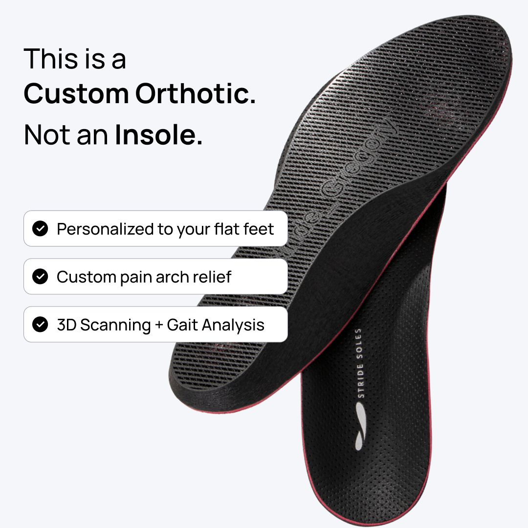 Custom Orthotics for Flat Feet | Stridesoles Insoles